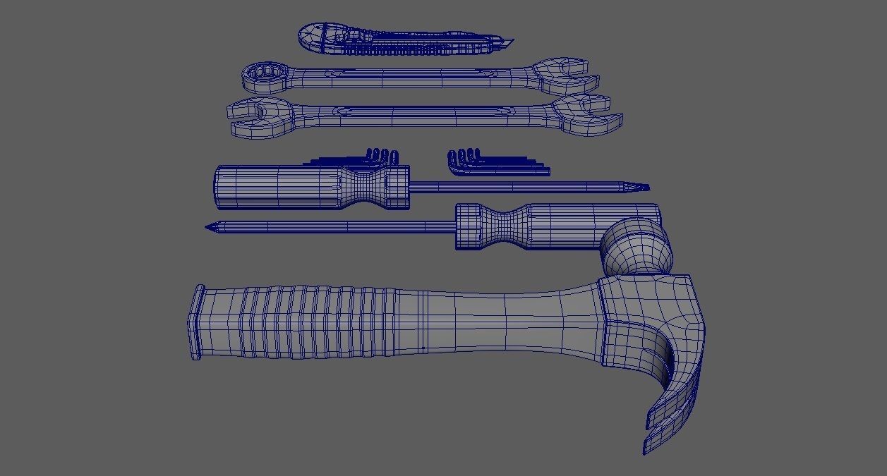 Tool Kit Set 3D model | CGTrader