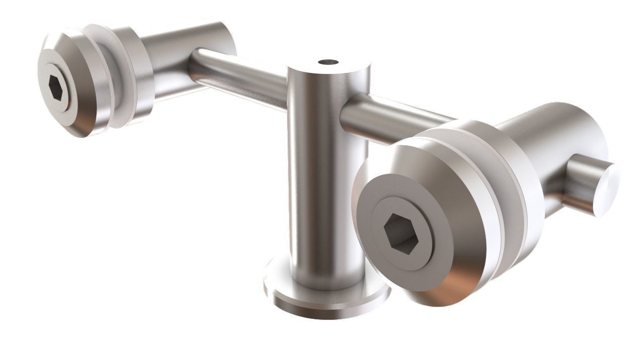 hardware for window 3D models in stainless steel 3D model | CGTrader