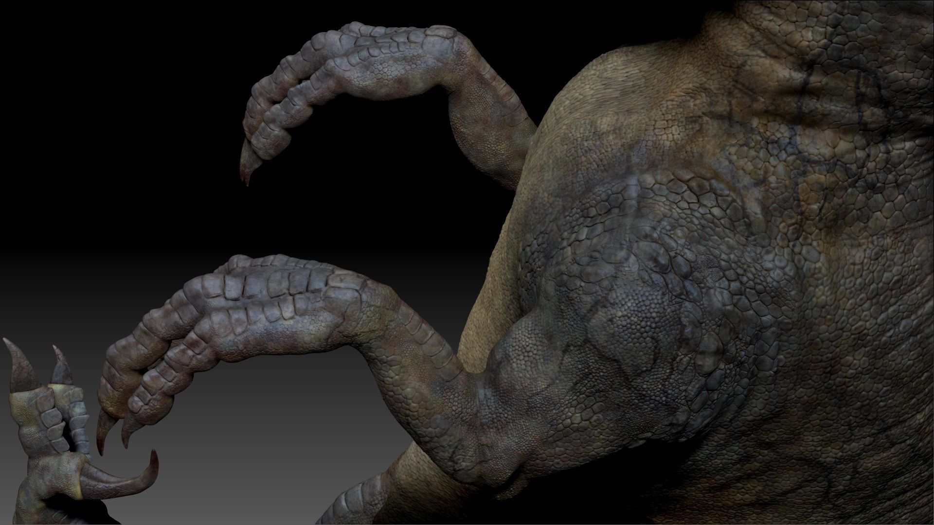 UtahRaptor SCULPT Project 3D model | CGTrader