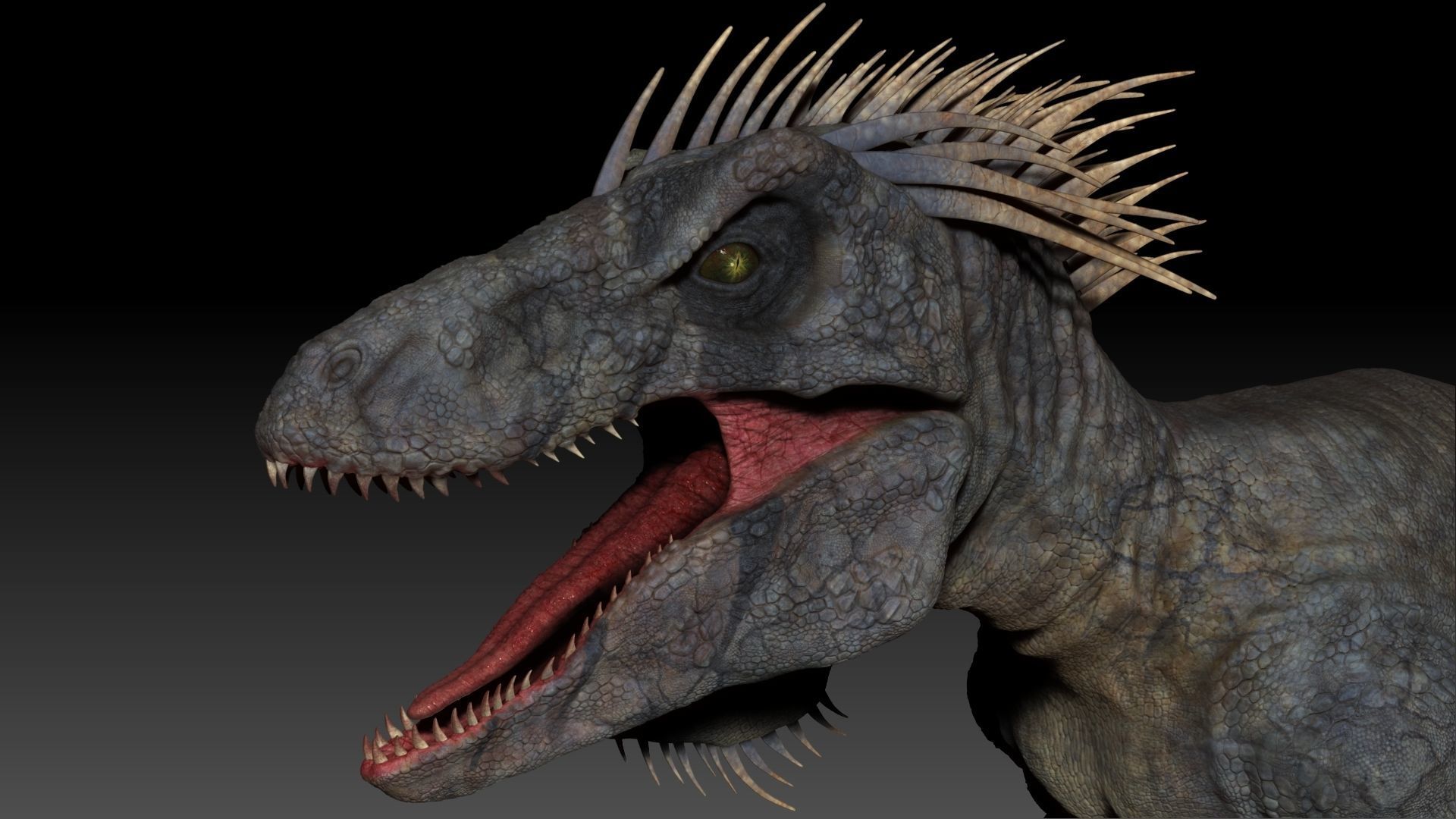Dinosaur UtahRaptor SCULPT Project 3D model | CGTrader