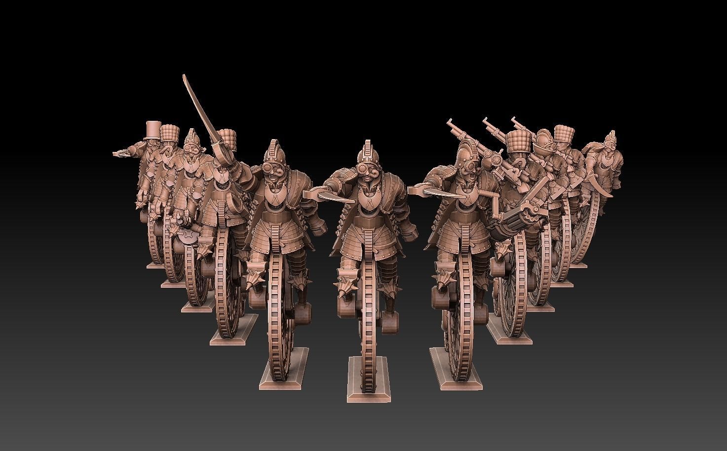 Steampunk Wheeled Hussars Cavalry 3D model 3D printable | CGTrader