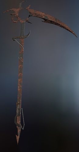 Rusty Metal Sickle 3D model | CGTrader