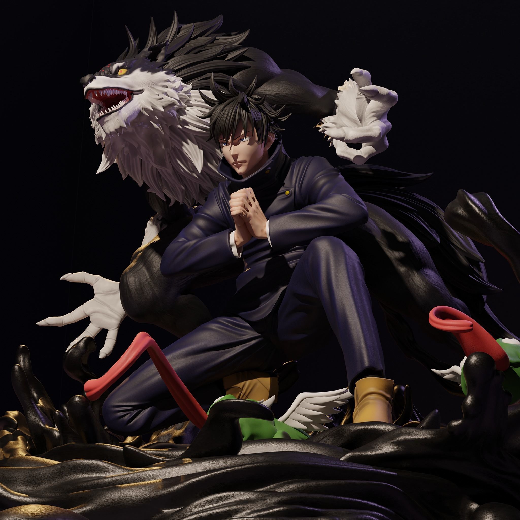 Fushiguro Megumi - Jujutsu Kaizen 3D model 3D printable | CGTrader