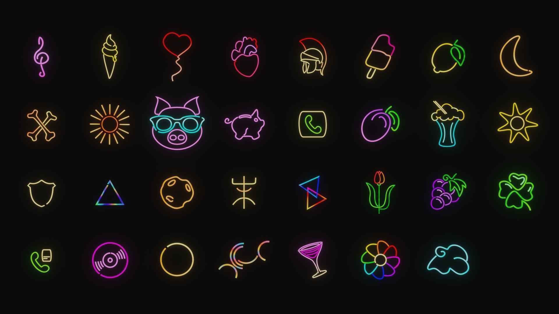 3D model Ultimate Neon Sign pack 4 VR / AR / low-poly | CGTrader