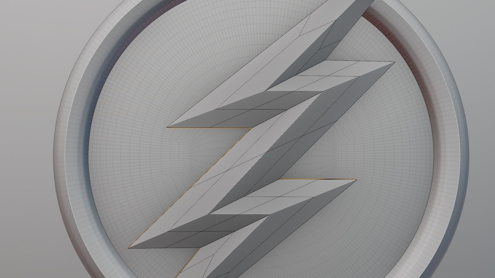 The flash logo for necklace or keychain OBJ STL FBX Formats 3D model ...