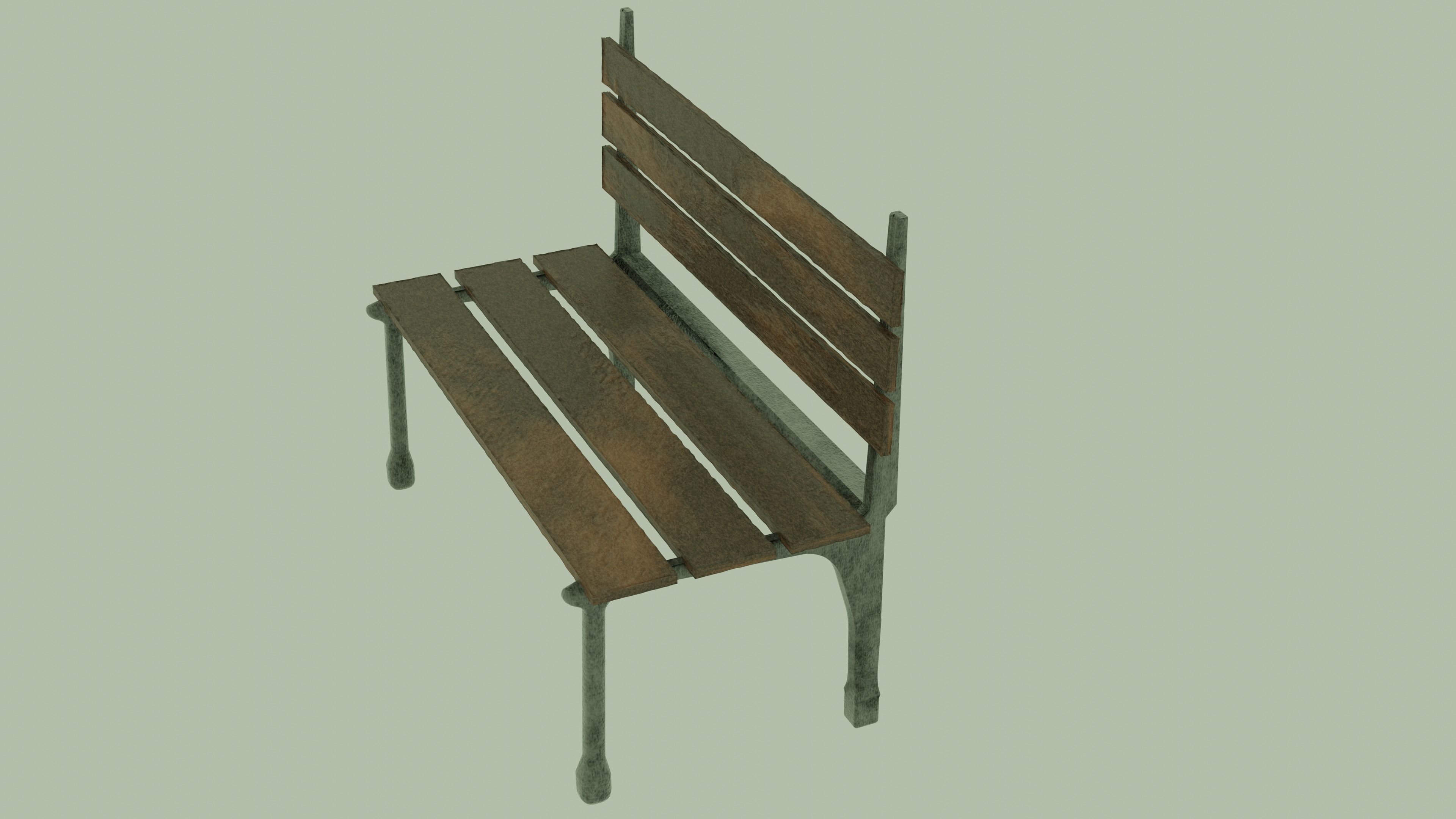 Park Bench free 3D model | CGTrader