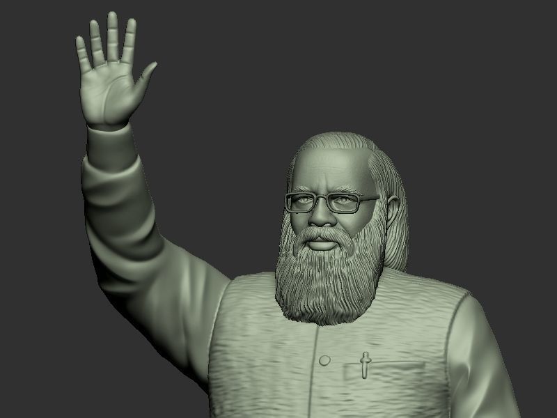 Narendra modi full body pose 3D model 3D printable | CGTrader