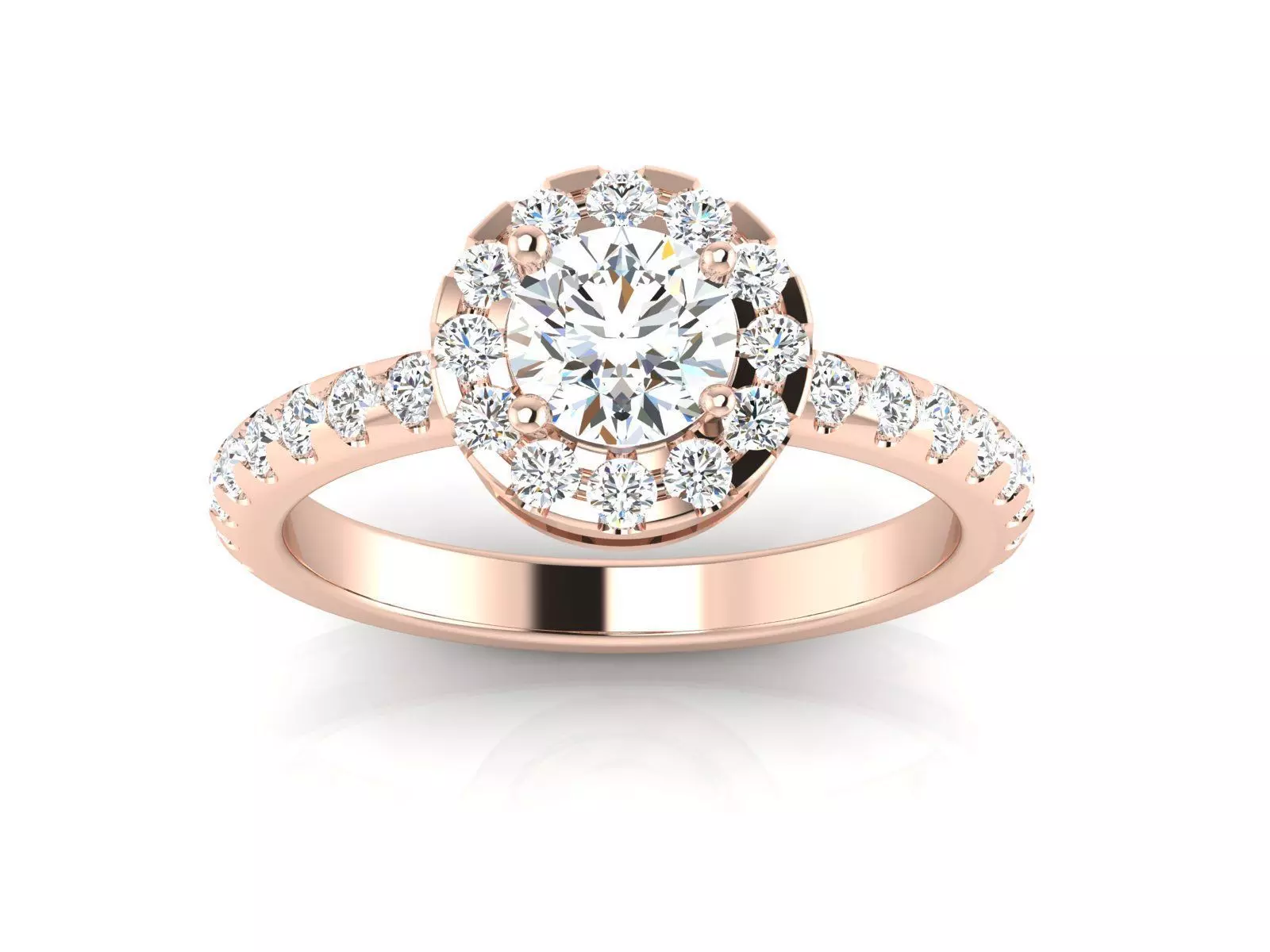 Solitaire ring 3dm stl render detail 3D model 3D printable | CGTrader