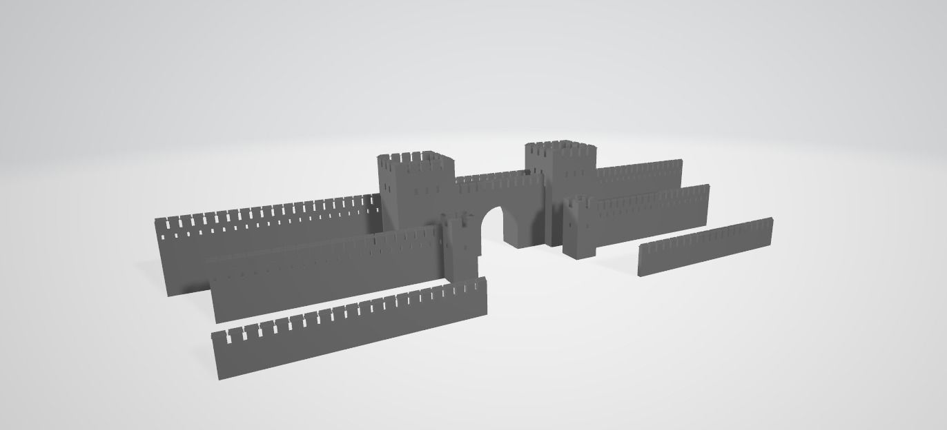 3D model Castle Gate VR / AR / low-poly | CGTrader