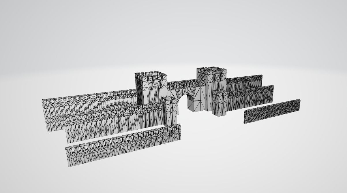 3D model Castle Gate VR / AR / low-poly | CGTrader