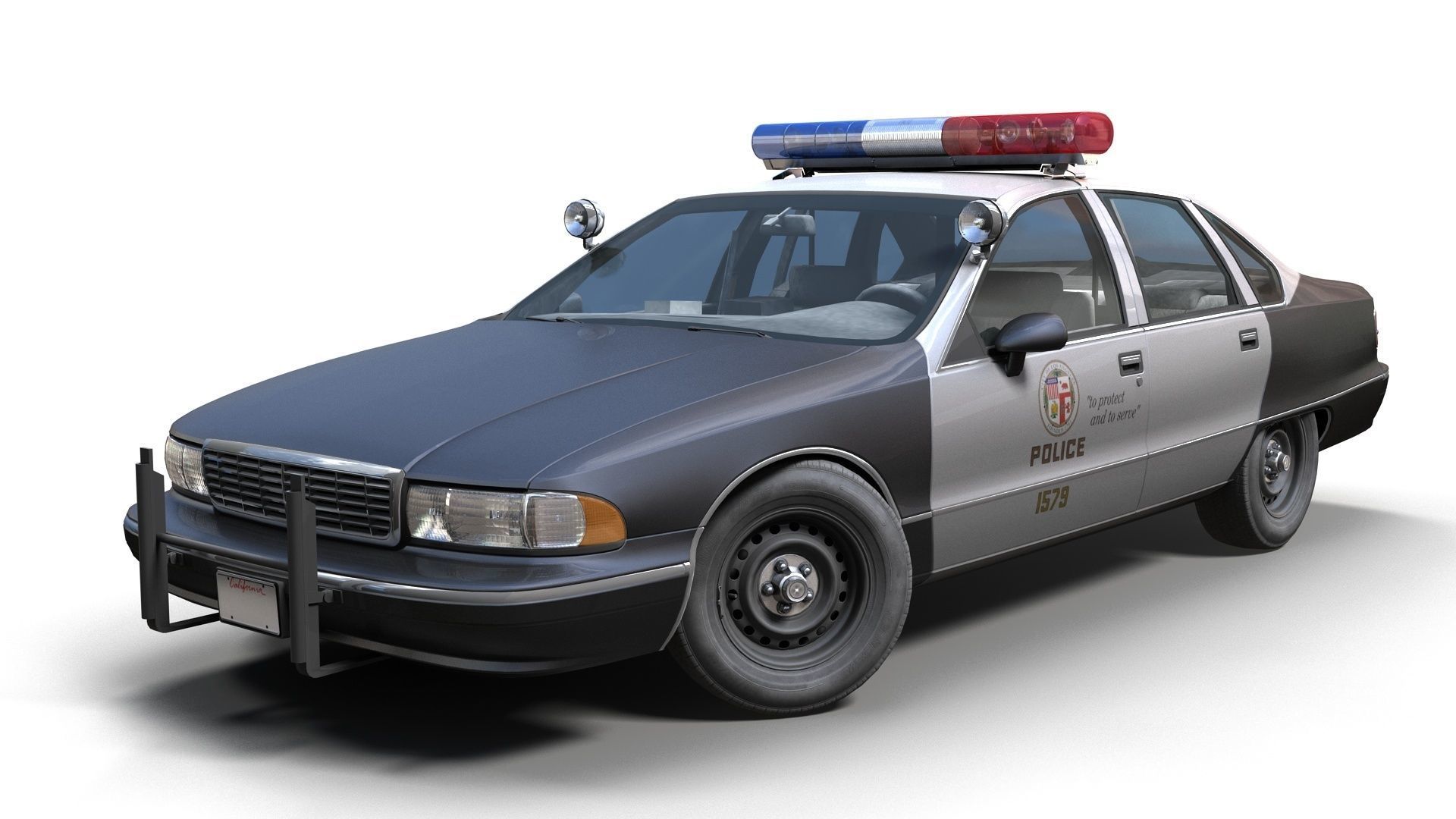 3D model 90s generic police car VR / AR / low-poly | CGTrader