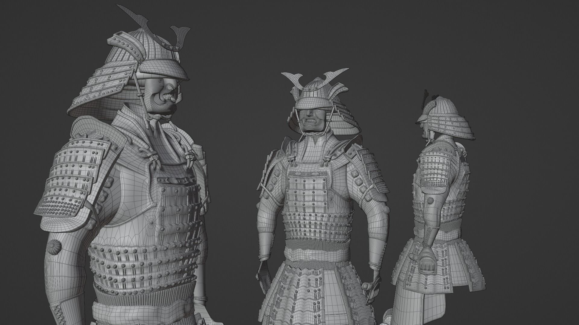 3D model Samurai Armor Game Ready PBR VR / AR / low-poly | CGTrader