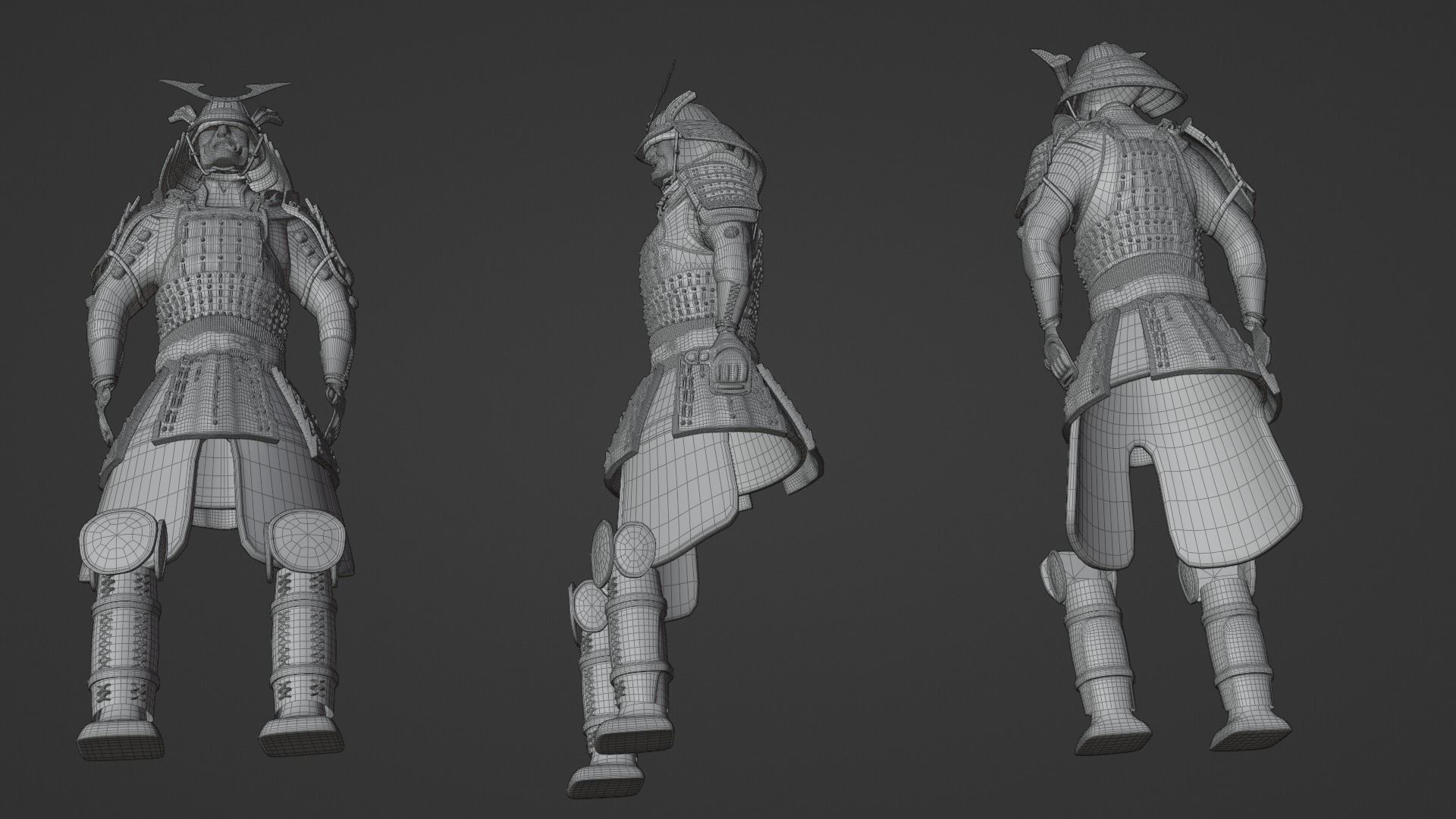 3D model Samurai Armor Game Ready PBR VR / AR / low-poly | CGTrader