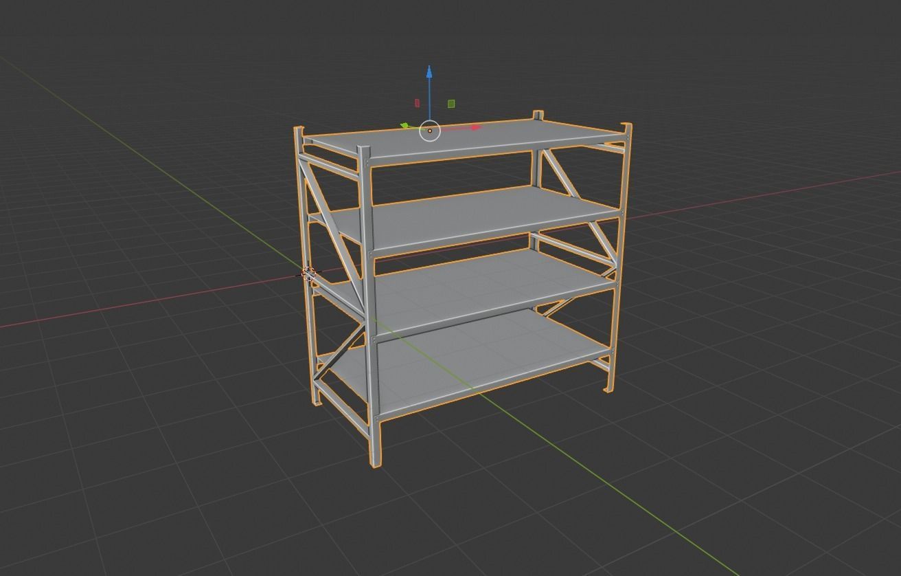 Industry shelving free 3D model | CGTrader