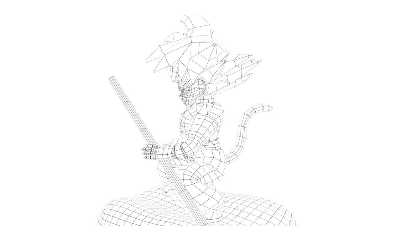 3D model Goku DragonBAll VR / AR / low-poly | CGTrader