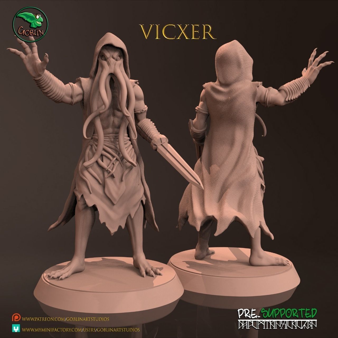 Vicxer - Mind Flayers 3D model 3D printable | CGTrader