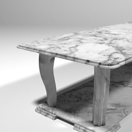 Marble table free 3D model | CGTrader