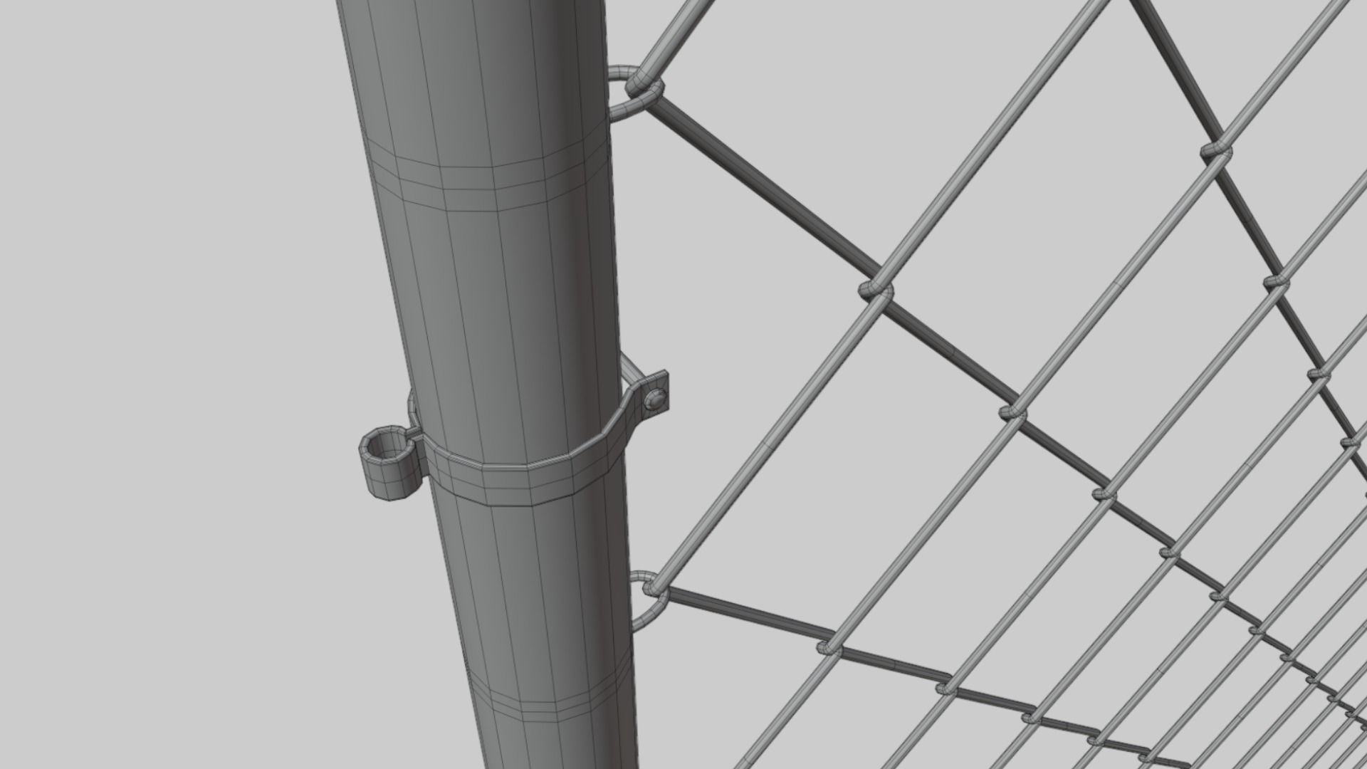 Chain Link Fence 3D model | CGTrader