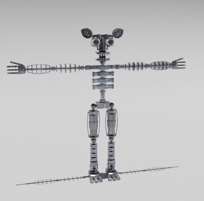 3D model Endoskeleton 02 3D model from FNaF 2 VR / AR / low-poly | CGTrader