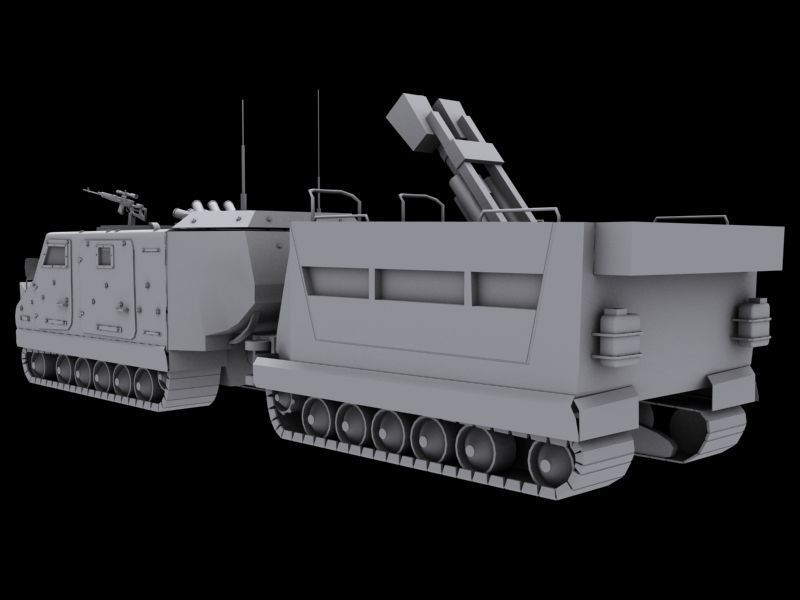 3D model Bronco ATTC Mortar Tracked Carrier VR / AR / low-poly | CGTrader
