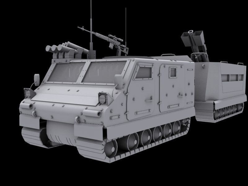 3D model Bronco ATTC Mortar Tracked Carrier VR / AR / low-poly | CGTrader
