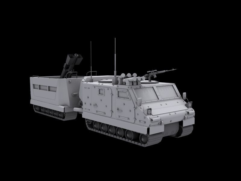 3D model Bronco ATTC Mortar Tracked Carrier VR / AR / low-poly | CGTrader