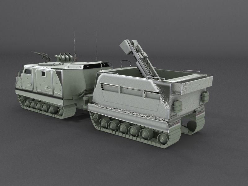 3D model Bronco ATTC Mortar Tracked Carrier VR / AR / low-poly | CGTrader