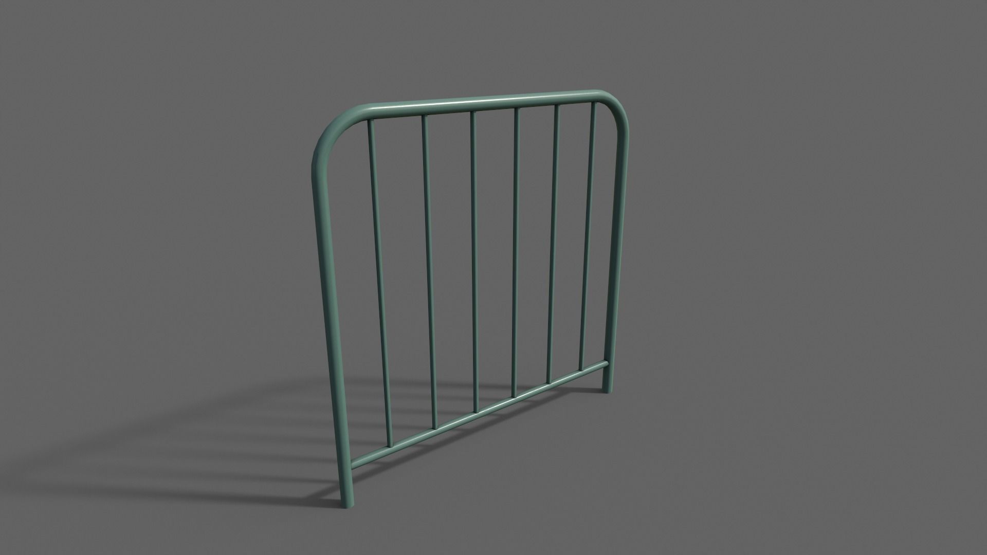 3D model PBR Pedestrian Guard Rail Green V2 VR / AR / low-poly | CGTrader