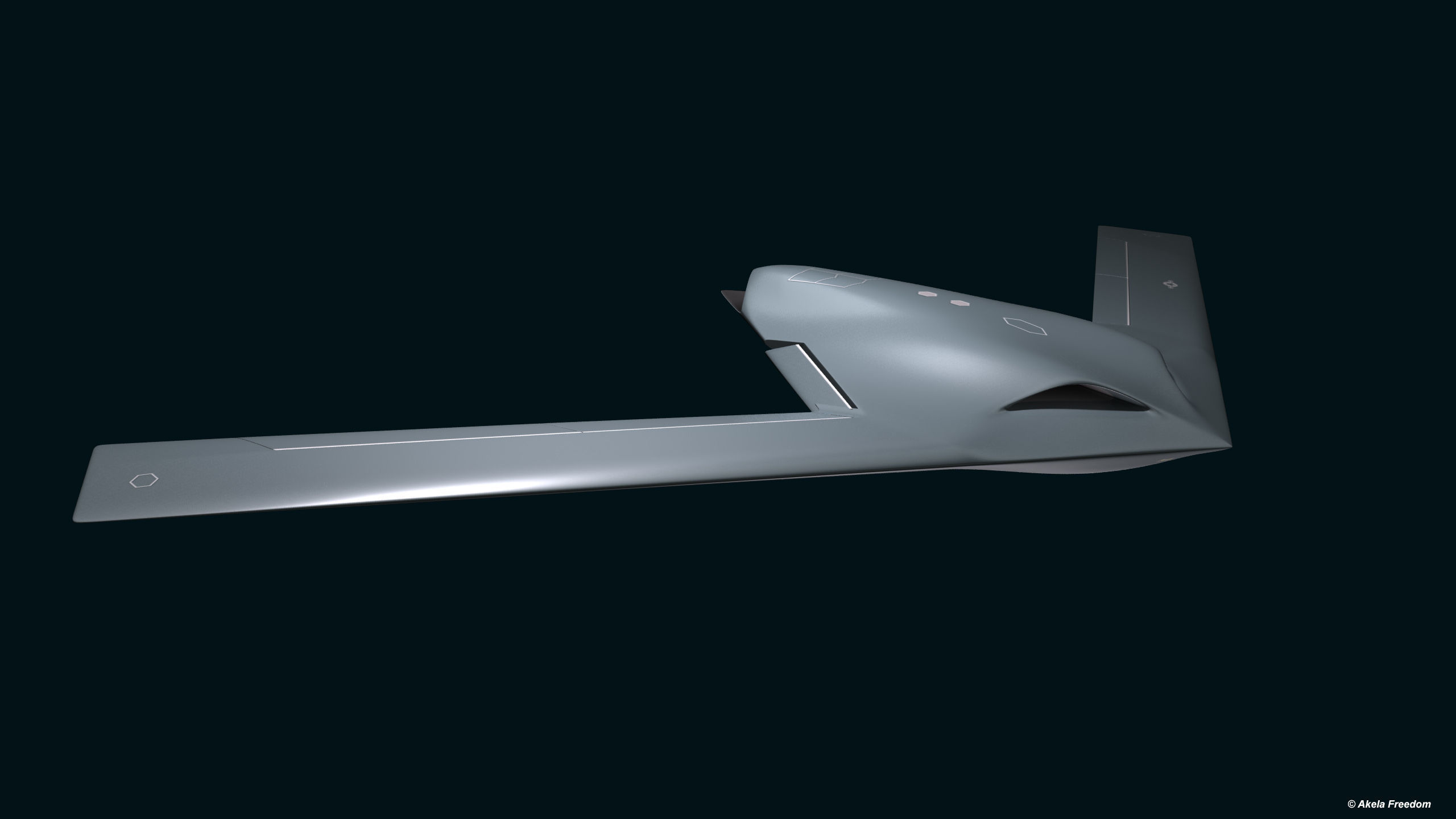 Gambit 4 UAV 3D model animated | CGTrader