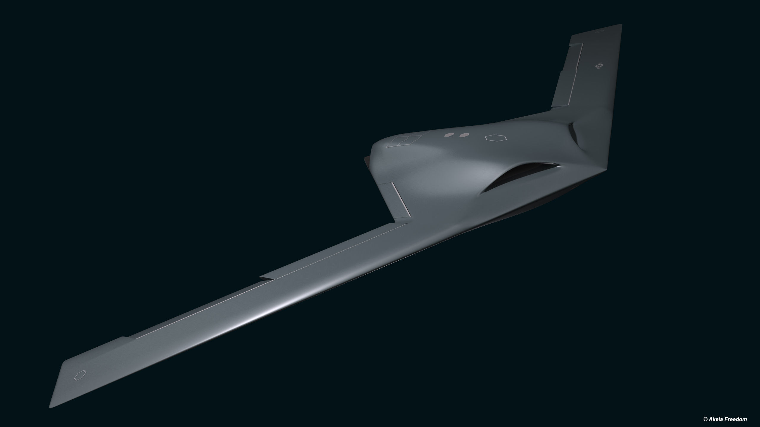 Gambit 4 UAV 3D model animated | CGTrader