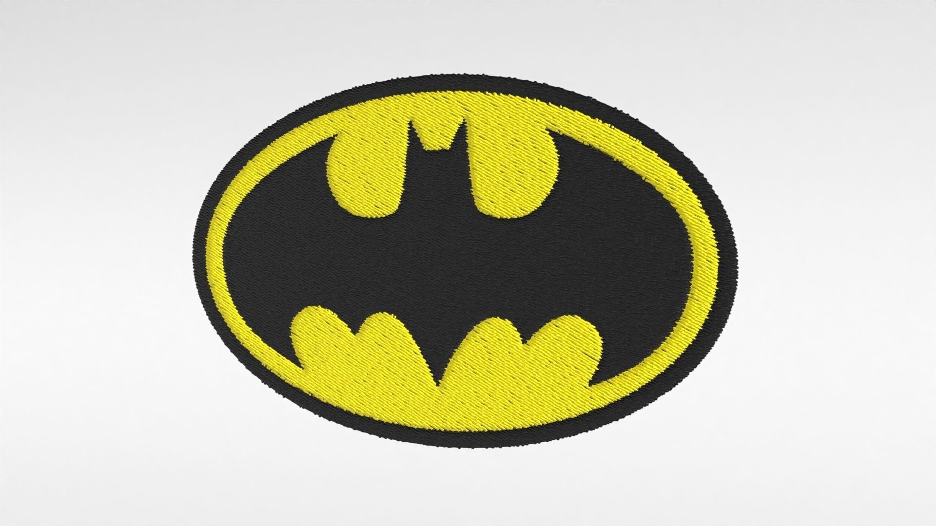 3D model Embroidered Patch Batman VR / AR / low-poly | CGTrader