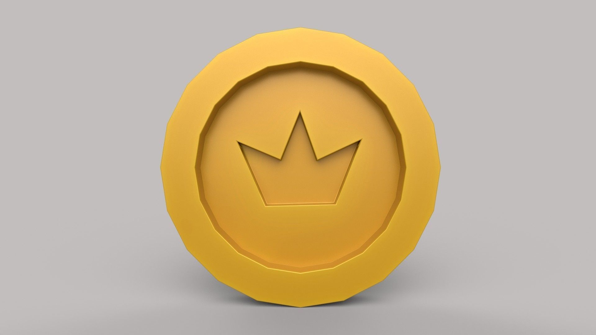 3D model Stylized coin VR / AR / low-poly | CGTrader