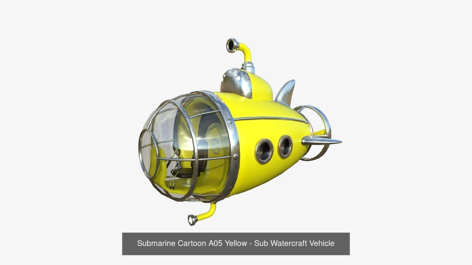 3D Model Collection 10 Submarines Cartoon A - Sub Watercraft Vehicle VR ...