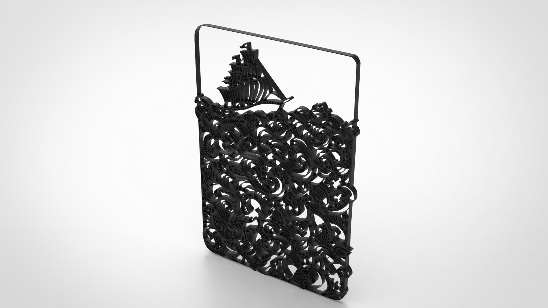 MODERN WALL FRAME ART 3D model 3D printable | CGTrader