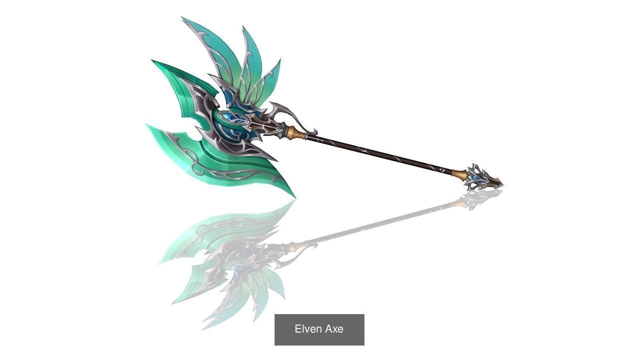 3D Model Collection Elven Weapons VR / AR / low-poly | CGTrader