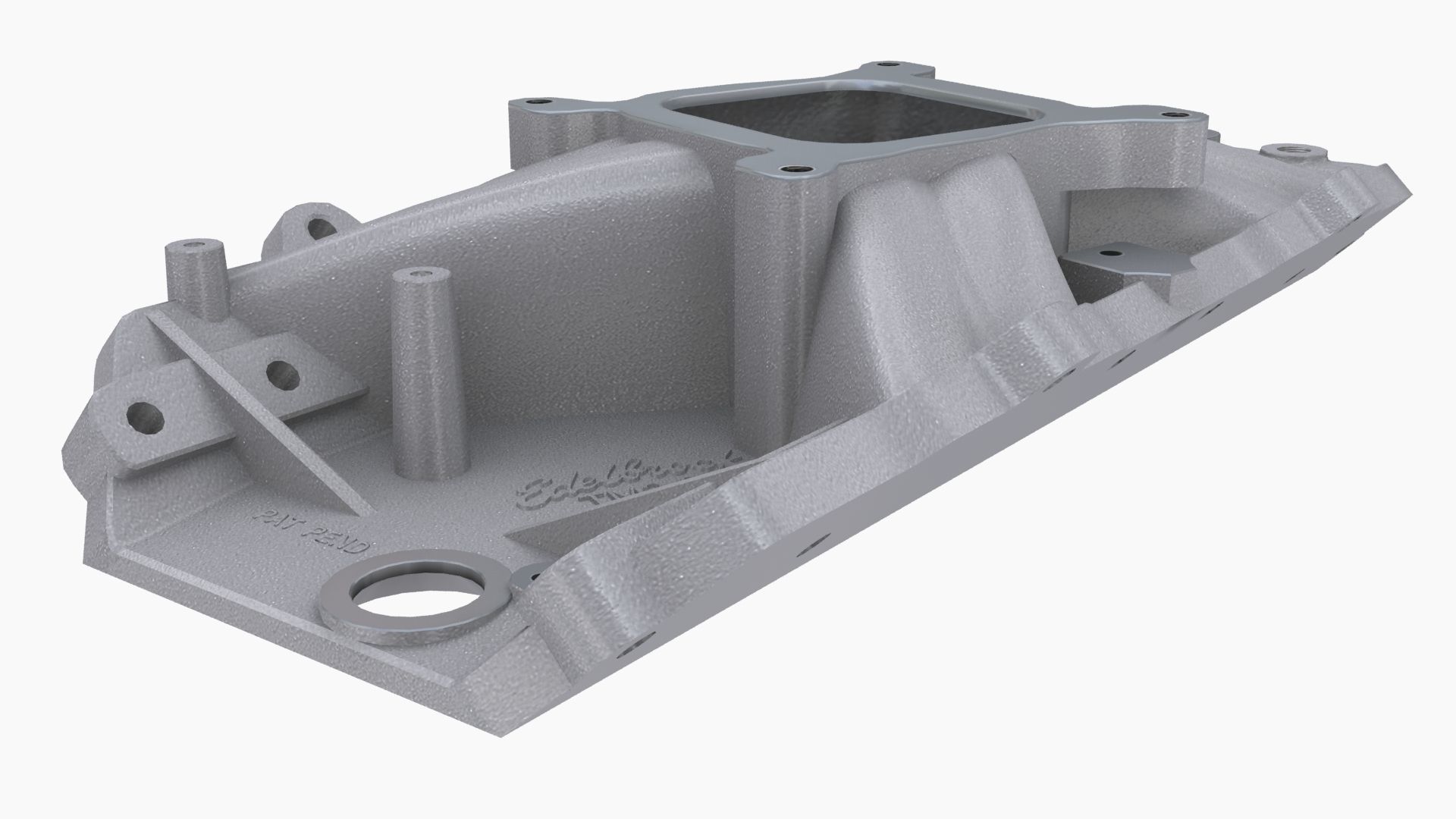 3D model Edelbrock TM 2-0 Bigblock Chevy intake manifold VR / AR / low ...
