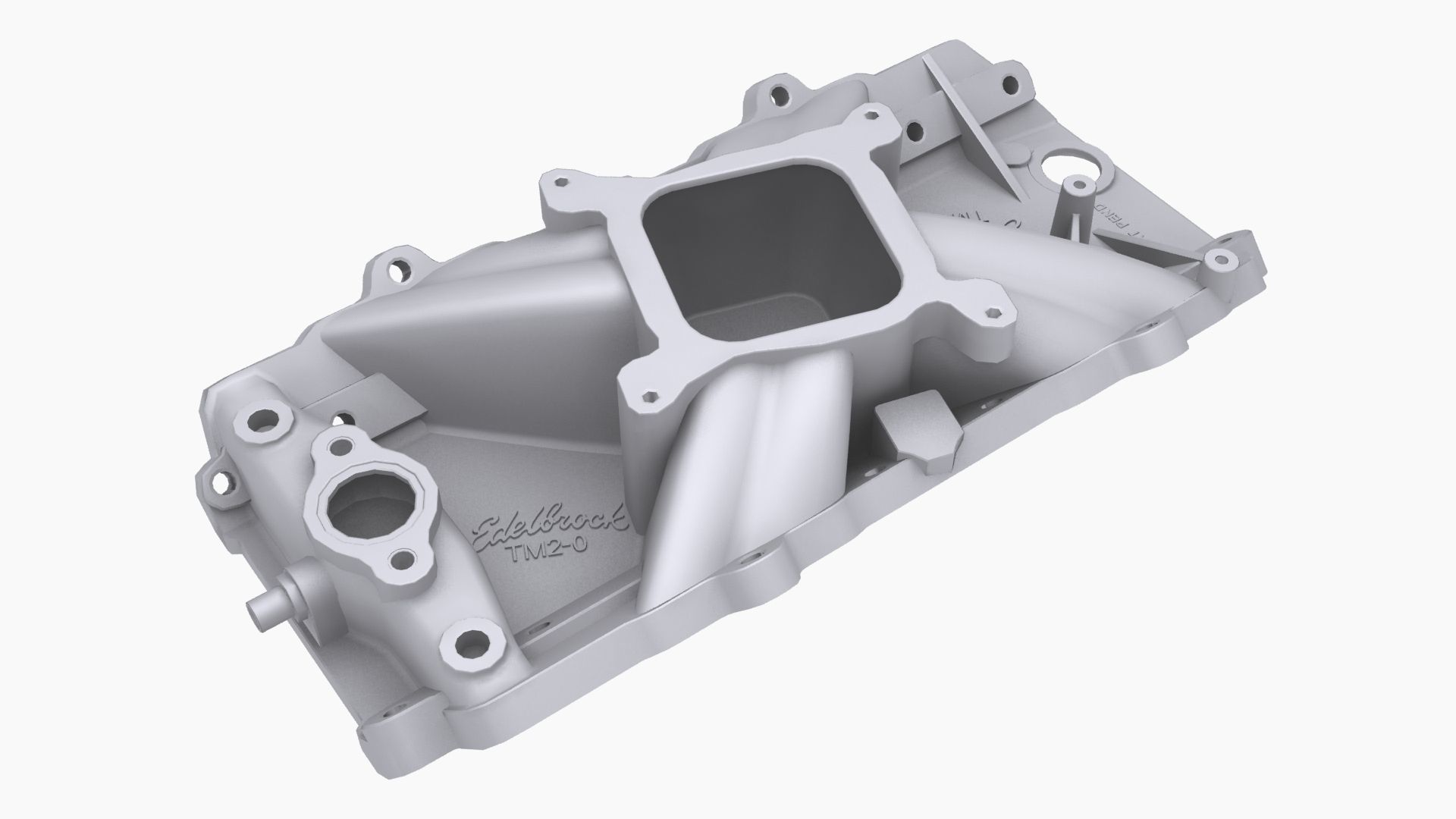 3D model Edelbrock TM 2-0 Bigblock Chevy intake manifold VR / AR / low ...