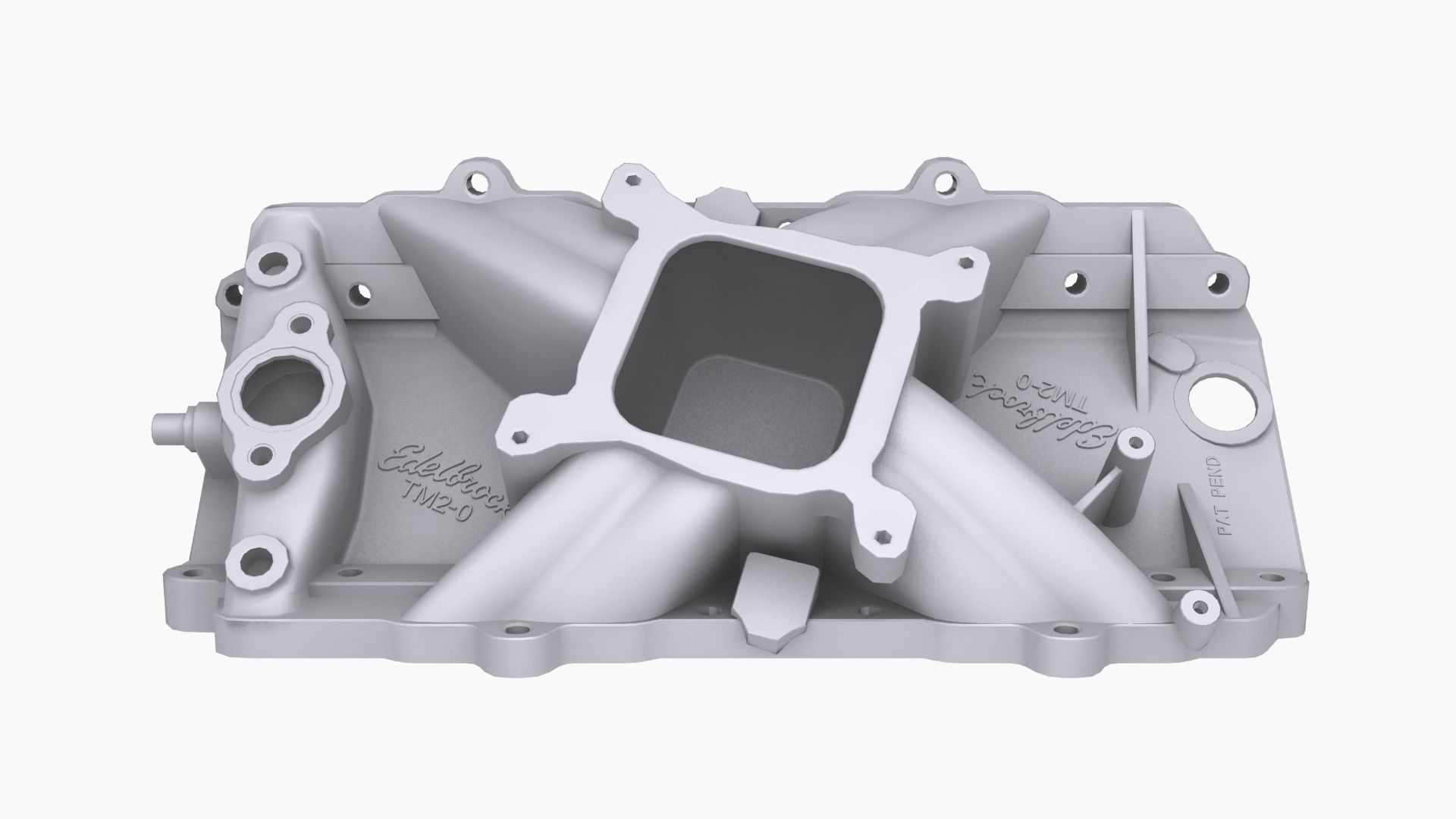 3D model Edelbrock TM 2-0 Bigblock Chevy intake manifold VR / AR / low ...