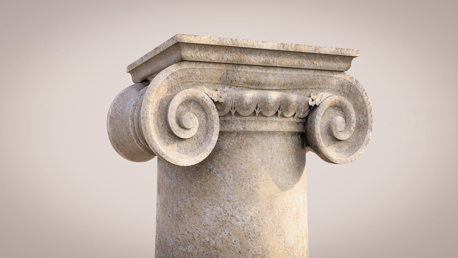 Classic Column Ionic Style 3D model | CGTrader