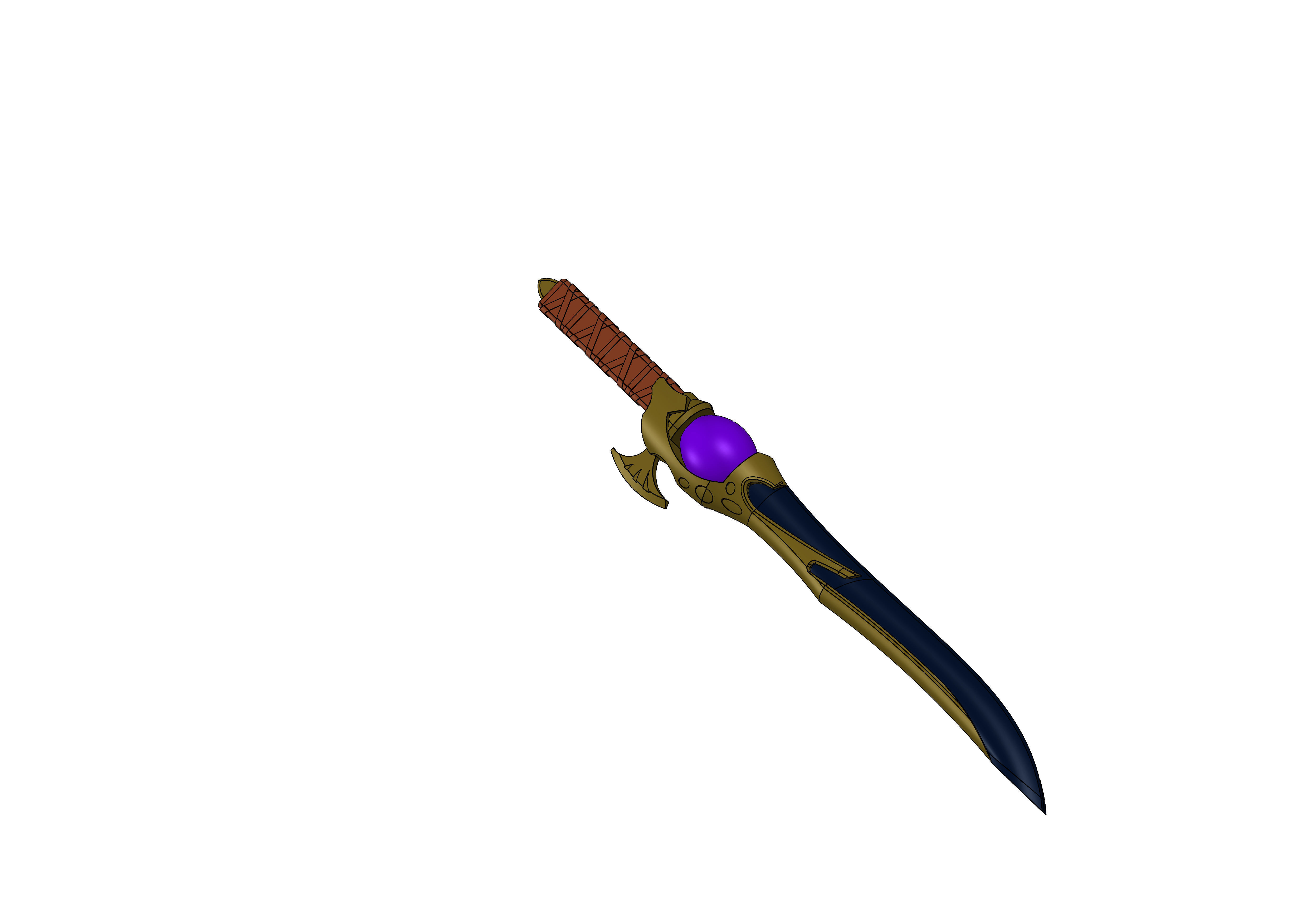 Ultraman Blazar Garadama Thunder Sword free 3D model 3D printable ...