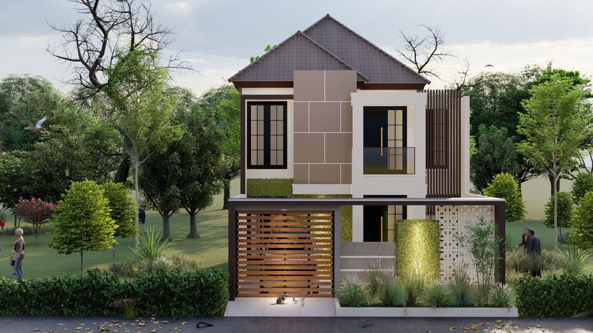desain rumah 3D model animated | CGTrader