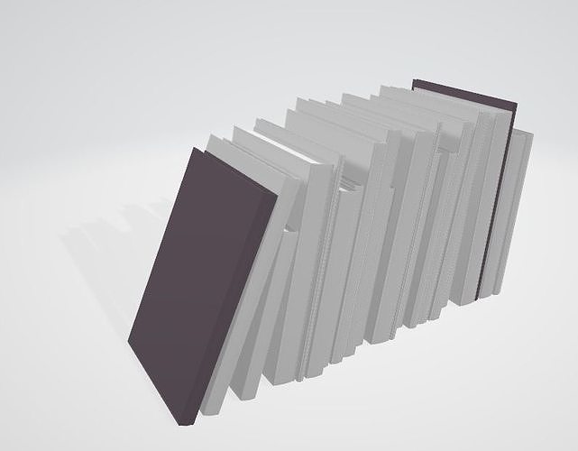 3D model Books for bookshelf VR / AR / low-poly | CGTrader