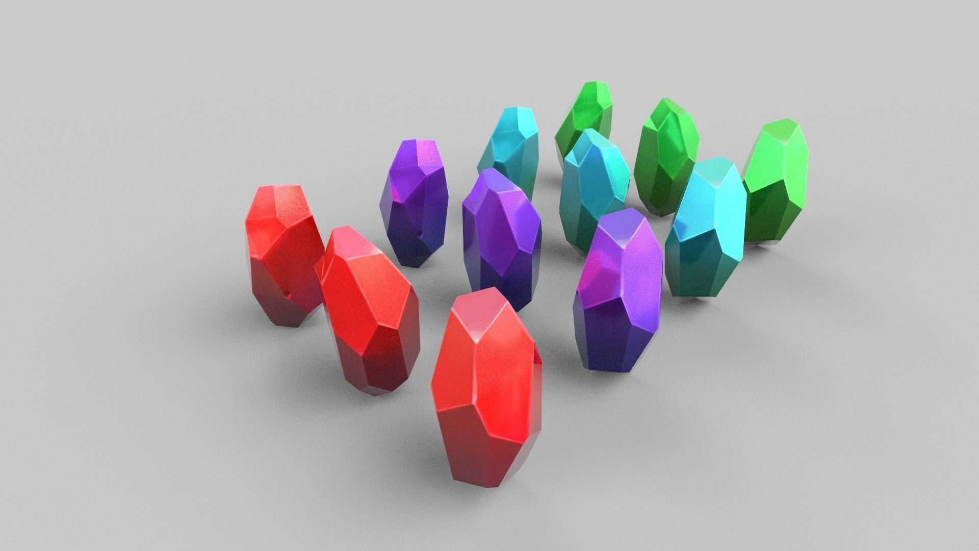 3D model mini gem VR / AR / low-poly | CGTrader