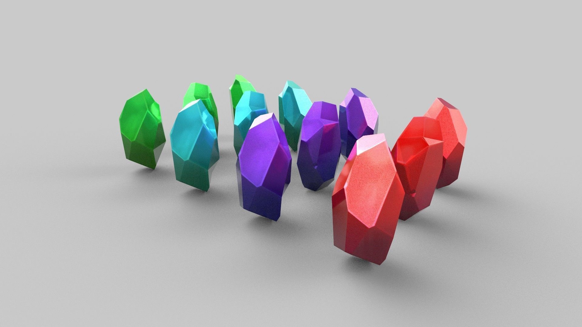 3D model mini gem VR / AR / low-poly | CGTrader