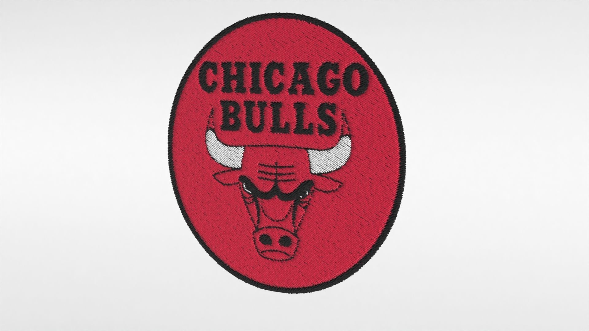 3D model Embroidered Patch Logo Chicago Bulls VR / AR / low-poly | CGTrader