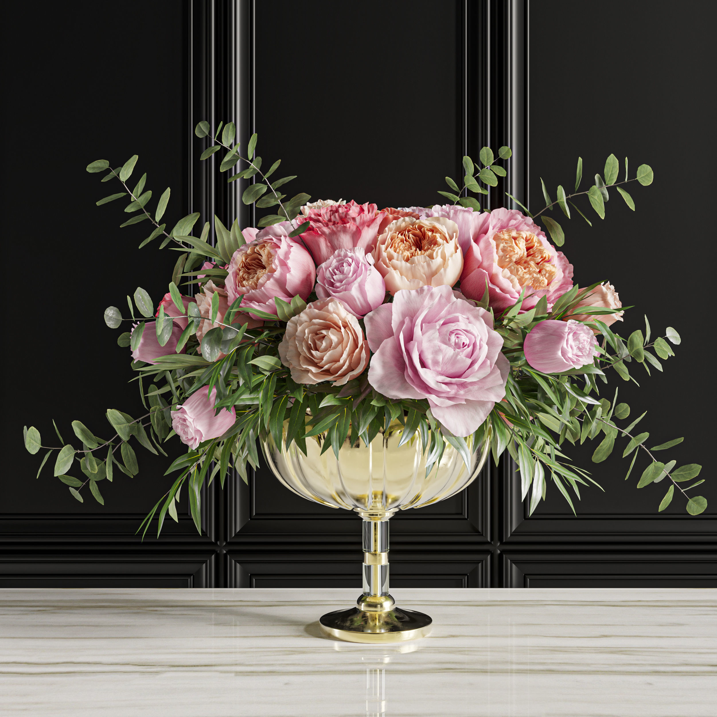 Flower Set 022 Roses 3D model | CGTrader