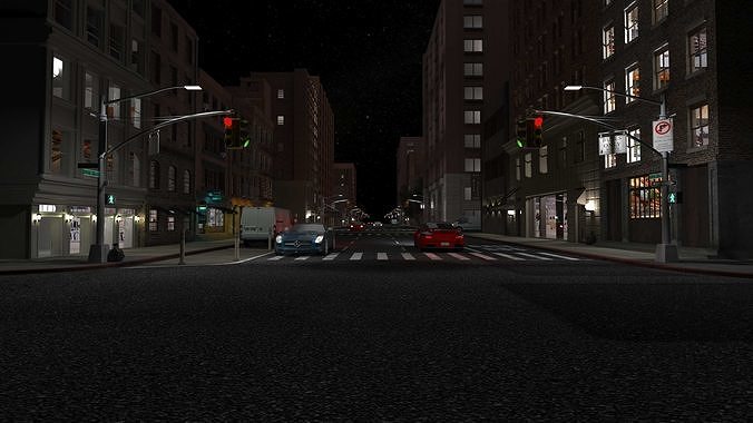 3d City Streets At Night Check Out These Five Premium 3D City Asset