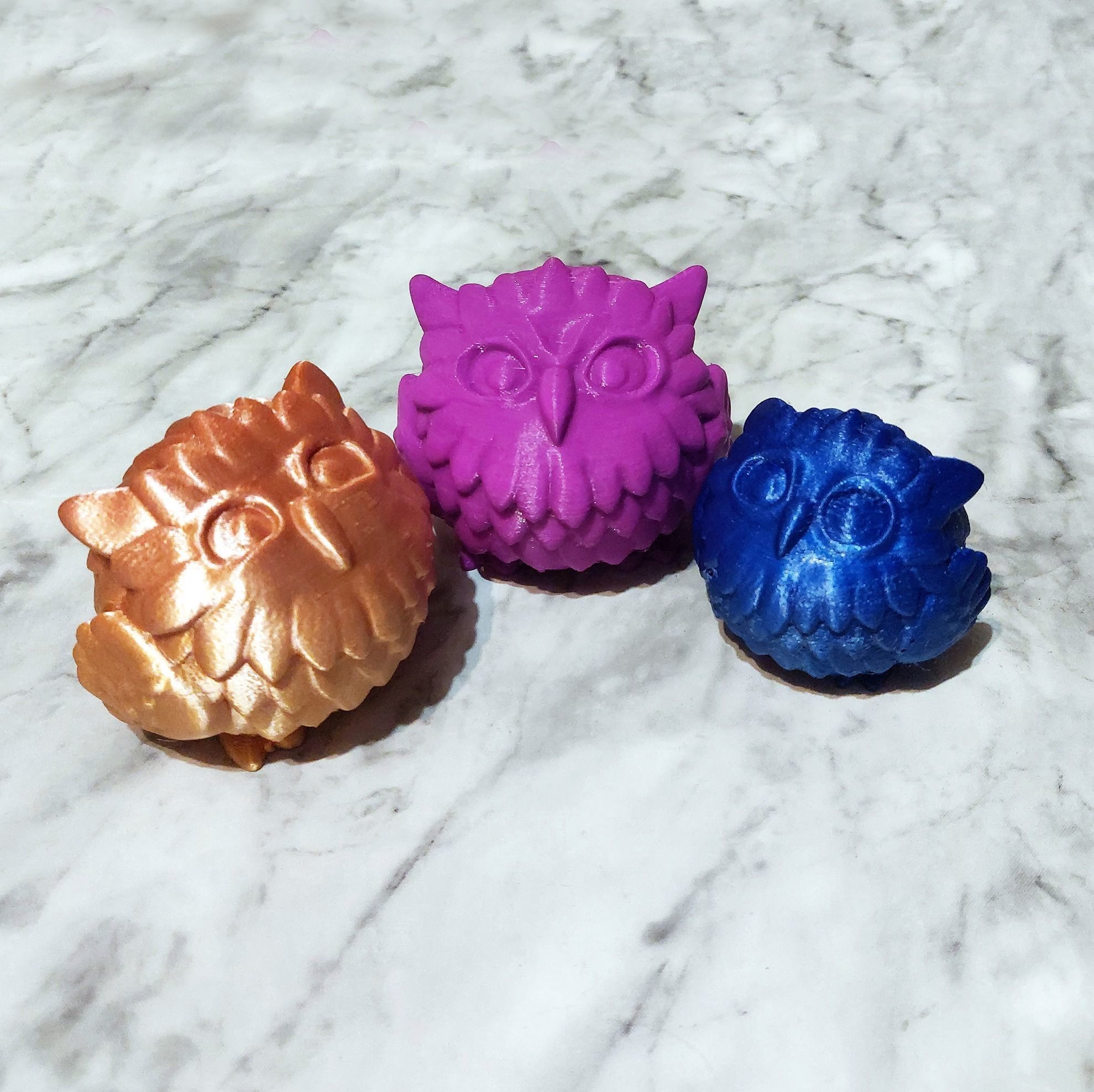 Cute Owls 3D model 3D printable | CGTrader