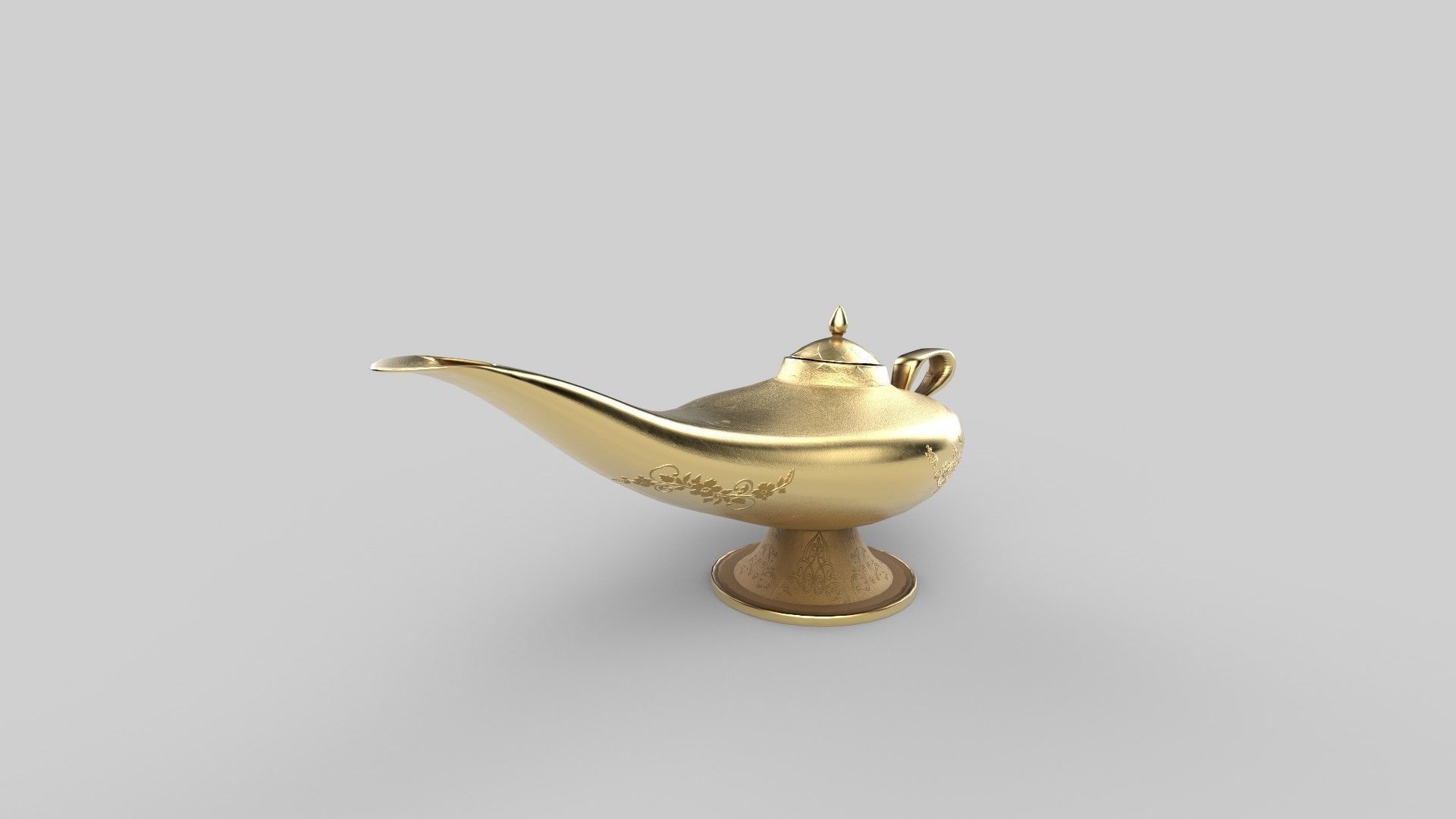 3D model Genie lamp VR / AR / low-poly | CGTrader