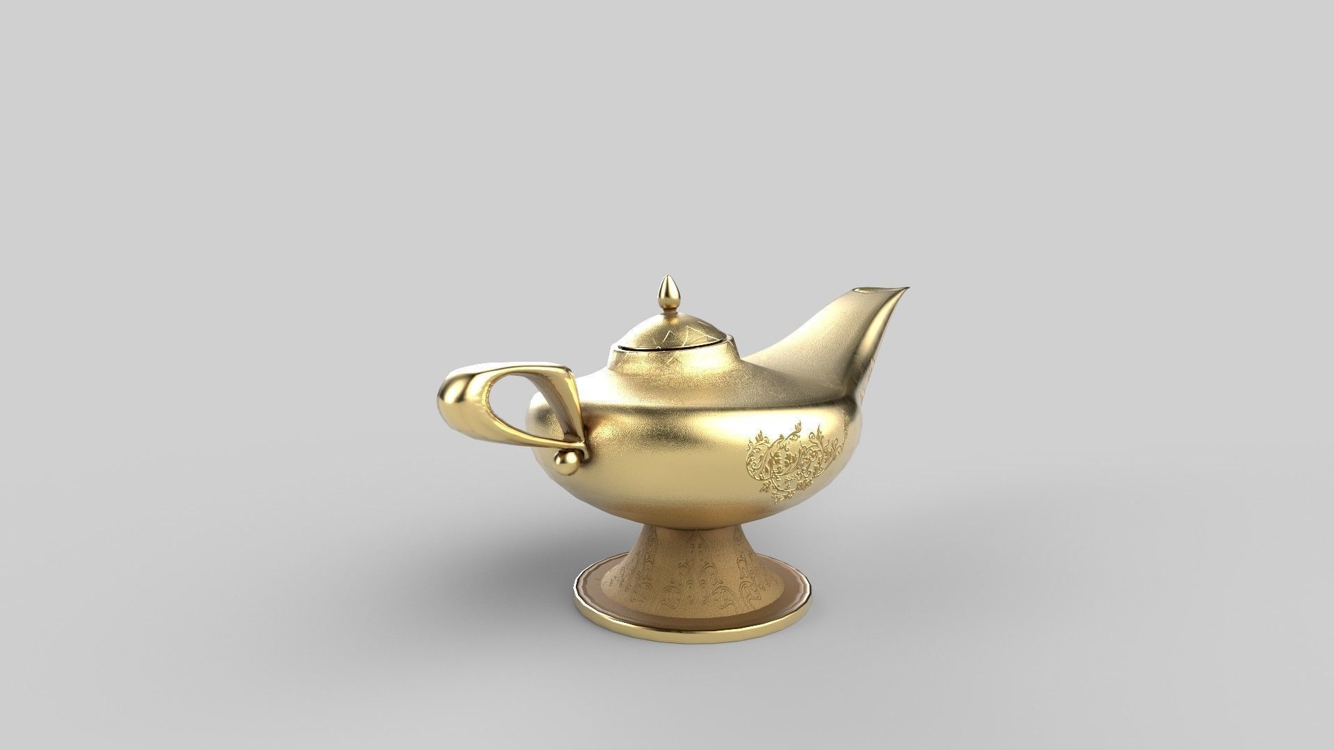 3D model Genie lamp VR / AR / low-poly | CGTrader